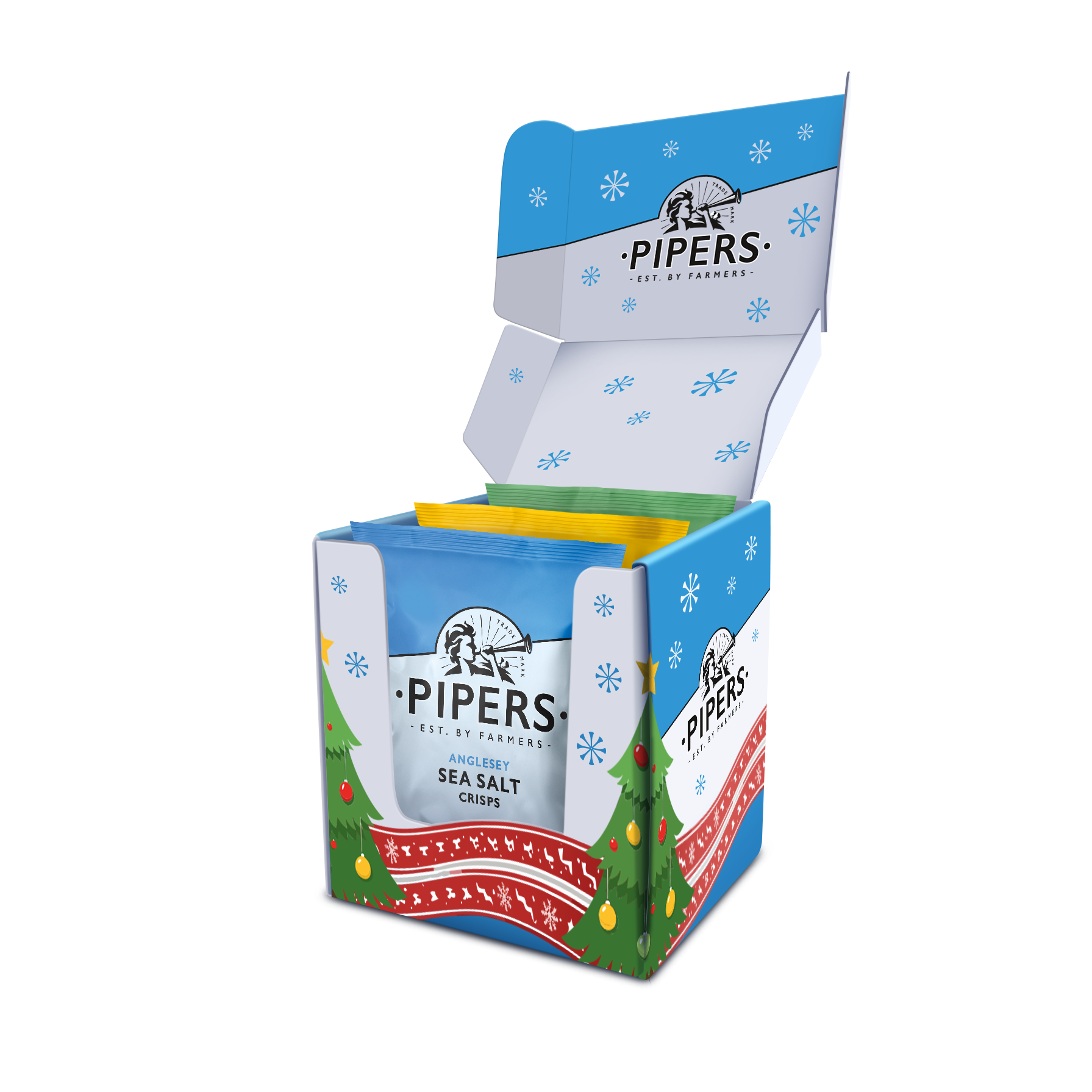 Pipers Christmas Selection Box Gift Bundle | 3 Flavours of Crisps | 1 ...
