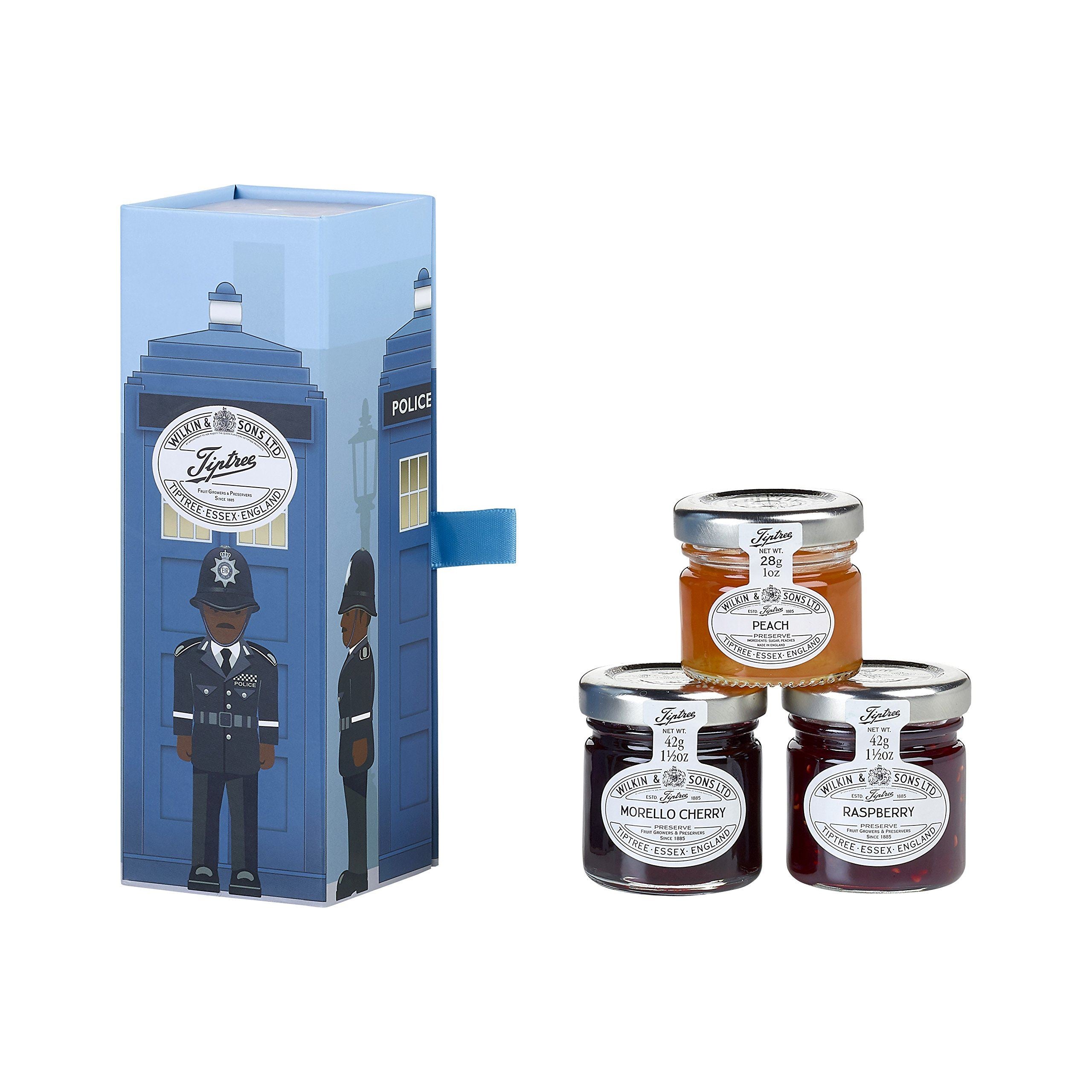 Tiptree Police Box Trio Peach 28g , Morello Cherry 42g , Raspberry 42g ...