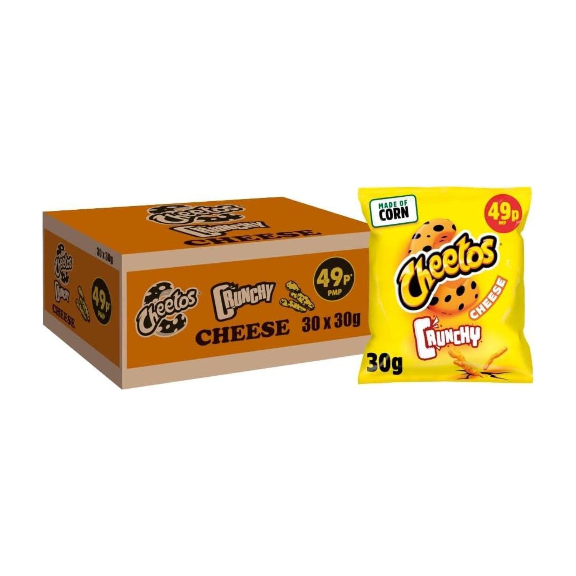 Cheetos Crunchy Cheese 30x30g – Baked Cheese Snacks – Universal Product ...