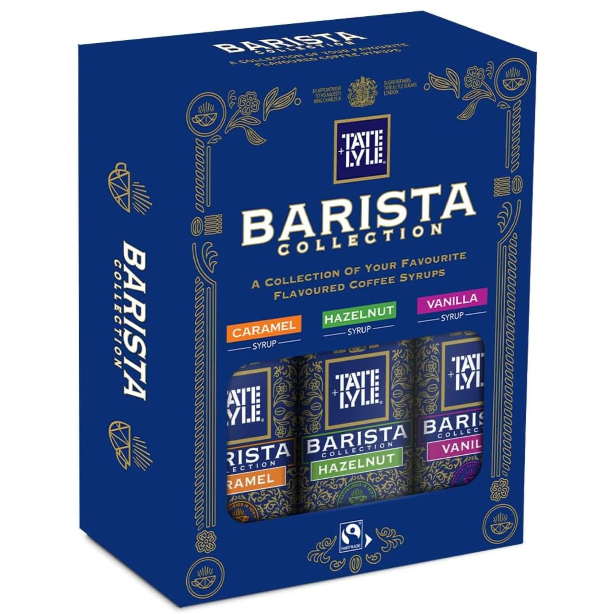 Tate & Lyle Barista Syrup Gift Set - Hazelnut, Caramel & Vanilla Flavo ...