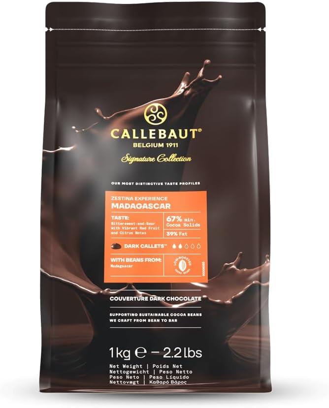 Callebaut Zestina Madagascar Couverture Dark Chocolate Callets 1kg ...